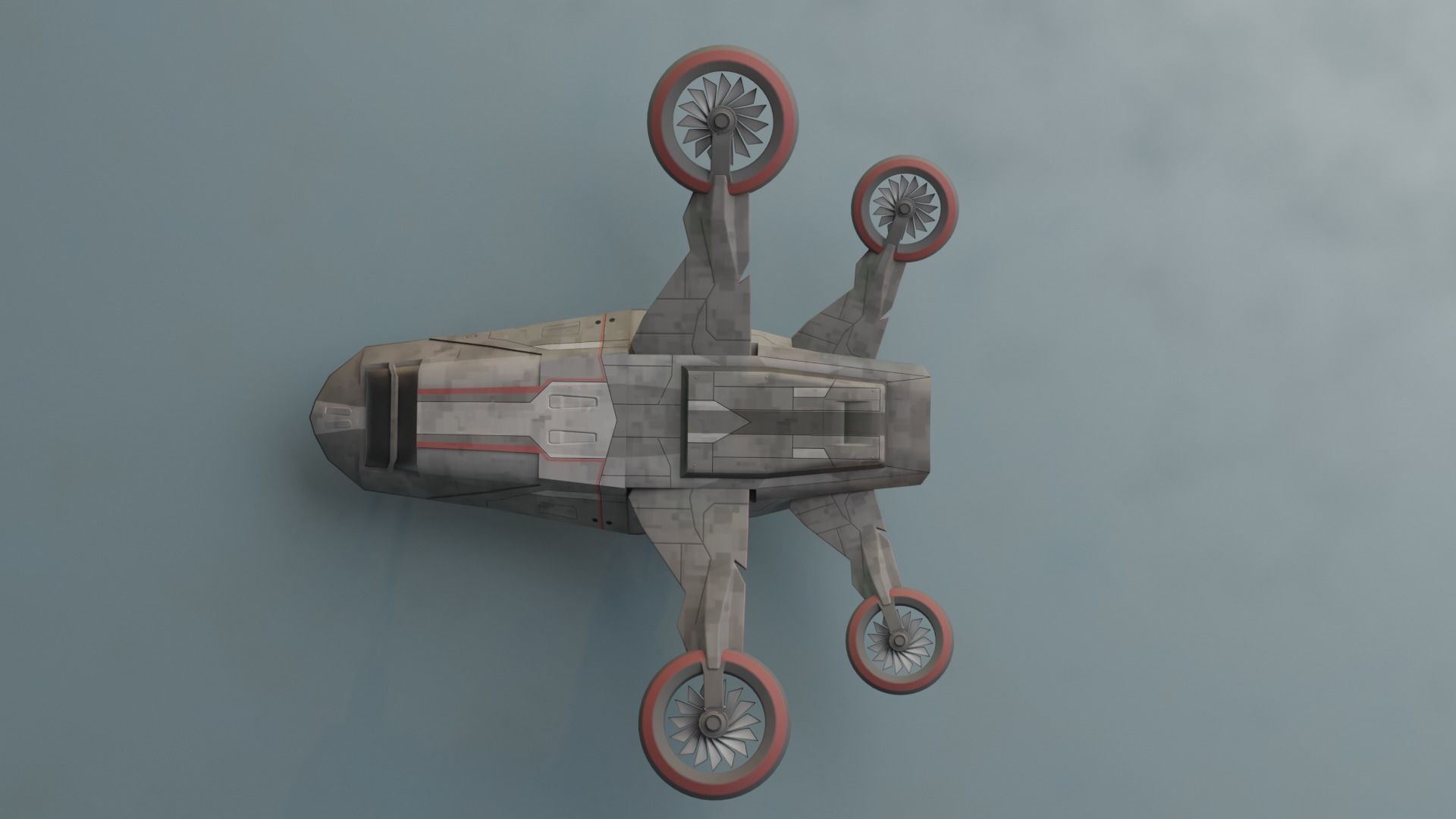 3D model Quinjet Spaceship 3D Lowpoly Model VR / AR / low-poly | CGTrader