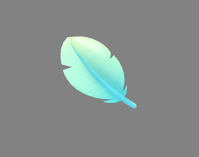 3D model Cartoon feather VR / AR / low-poly | CGTrader