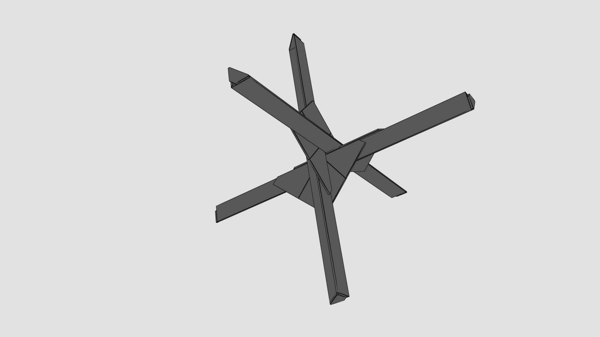 Tank Trap Free Vr Ar Low Poly 3d Model Cgtrader