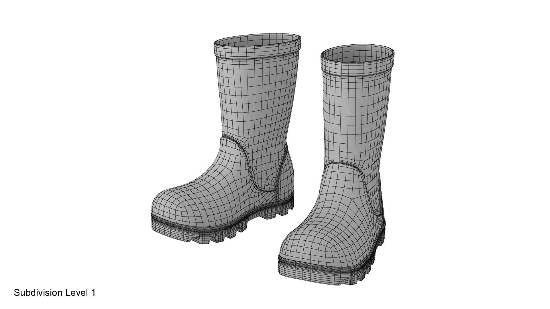 Rubber boots 3D model | CGTrader