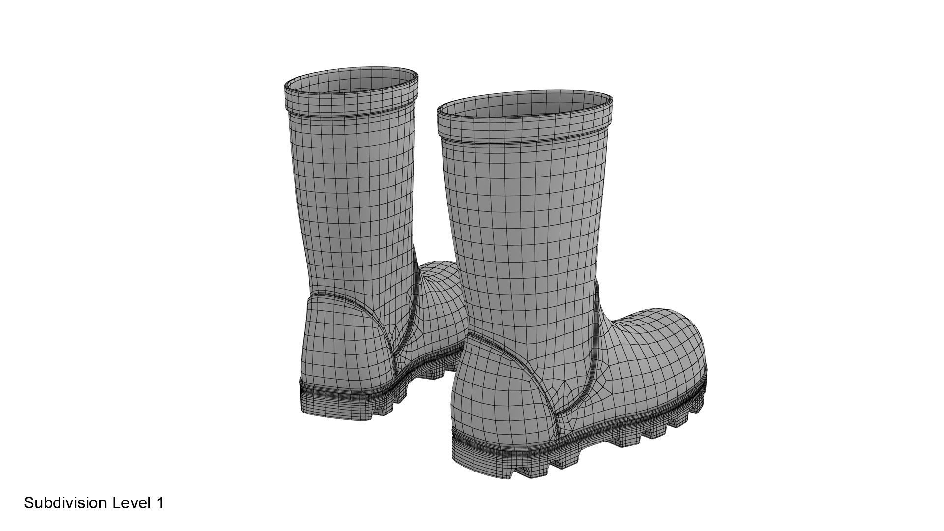 Rubber boots 3D model | CGTrader