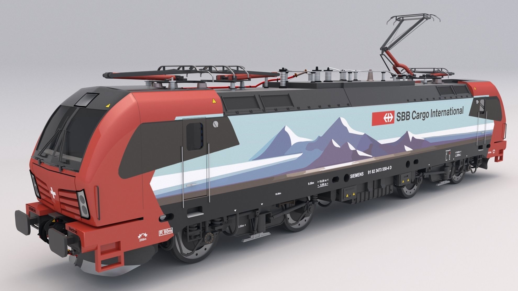 Siemens Vectron SBB Cargo 3D model | CGTrader