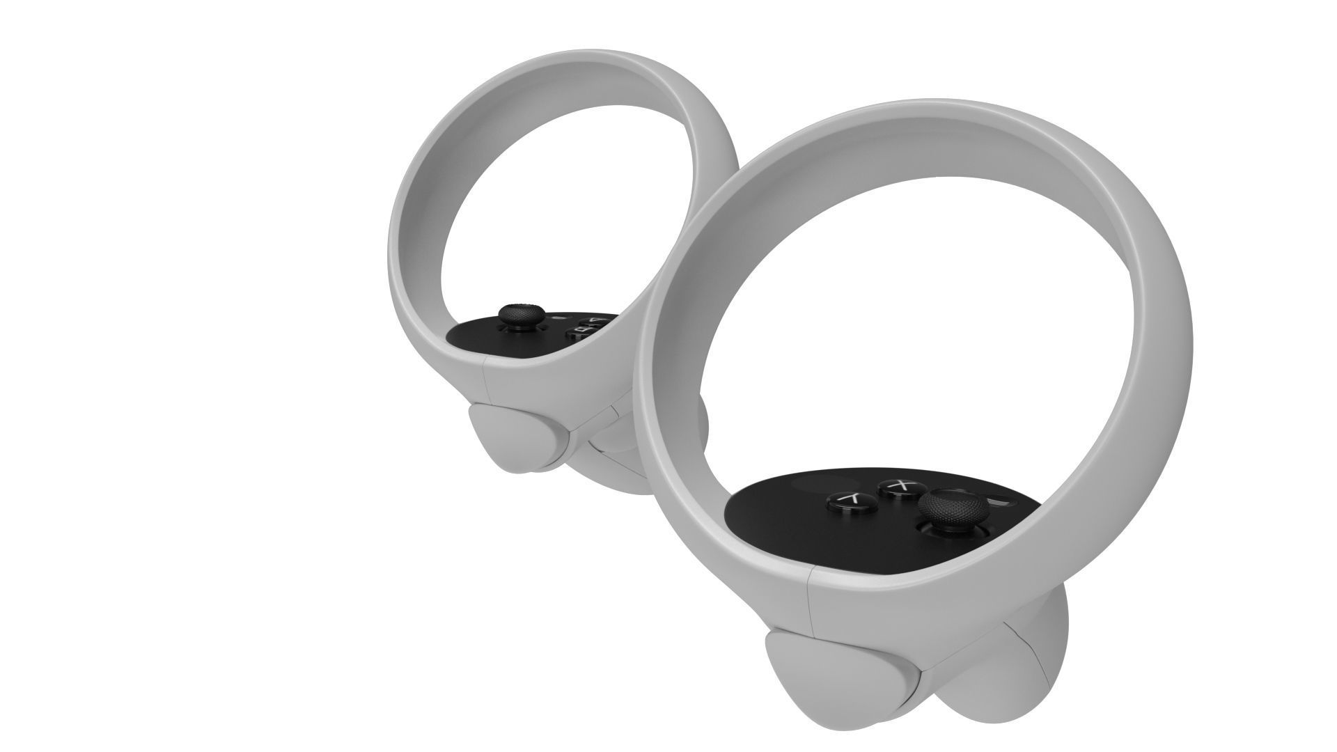 Oculus Quest 2 Controllers 3D model | CGTrader