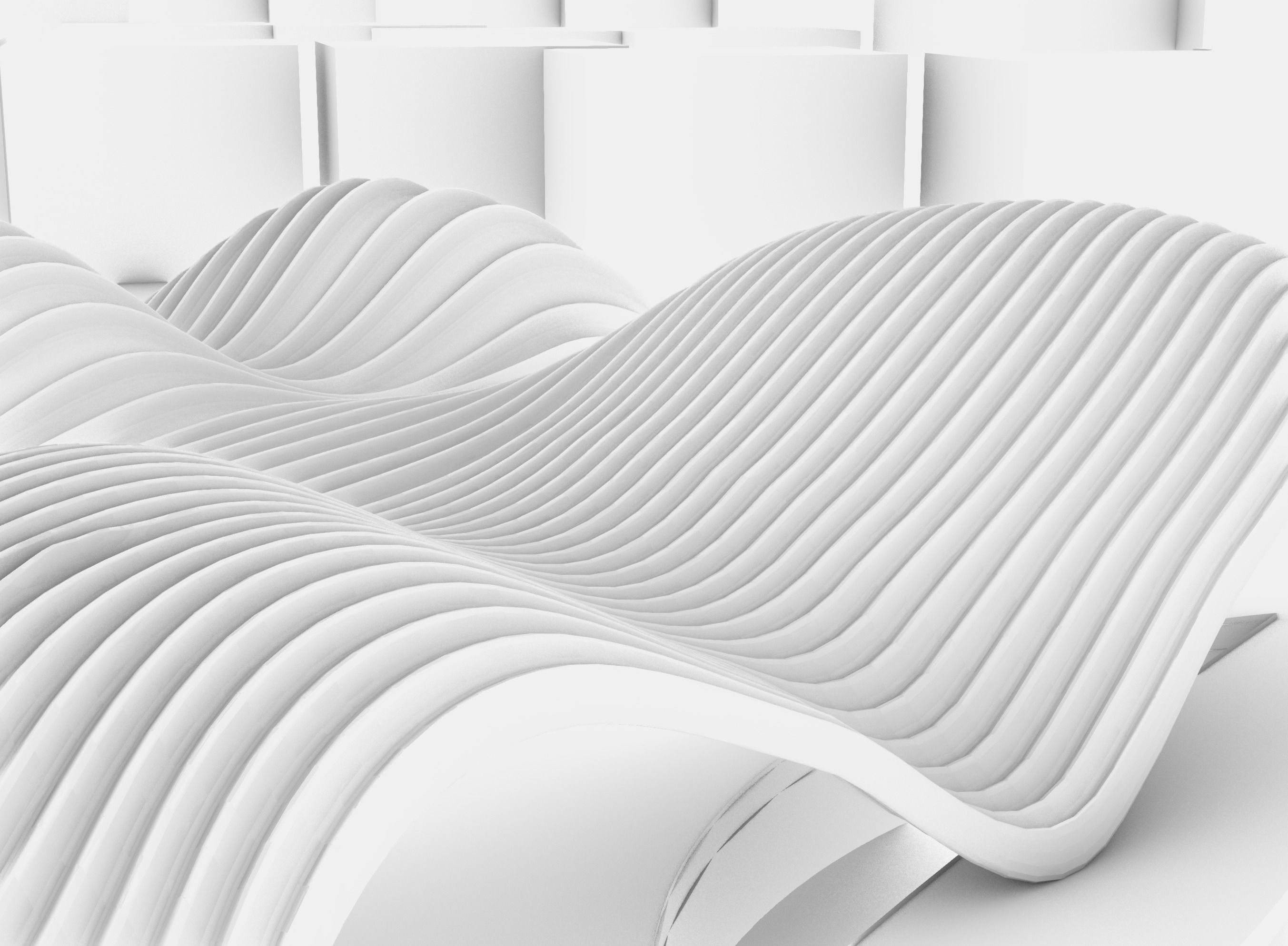 3D model Organic Shell Roof Modeling VR / AR / low-poly | CGTrader