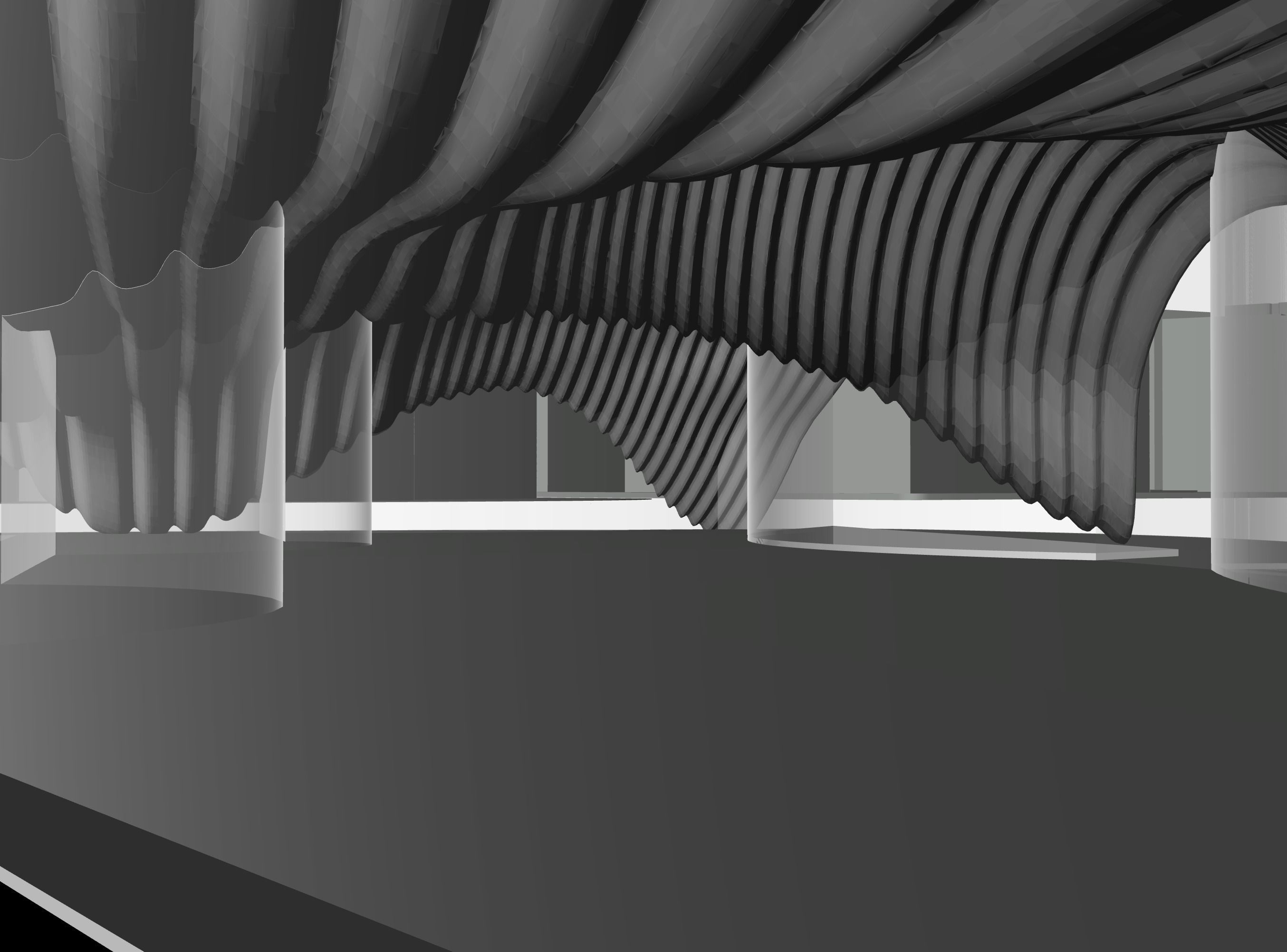 3D model Organic Shell Roof Modeling VR / AR / low-poly | CGTrader