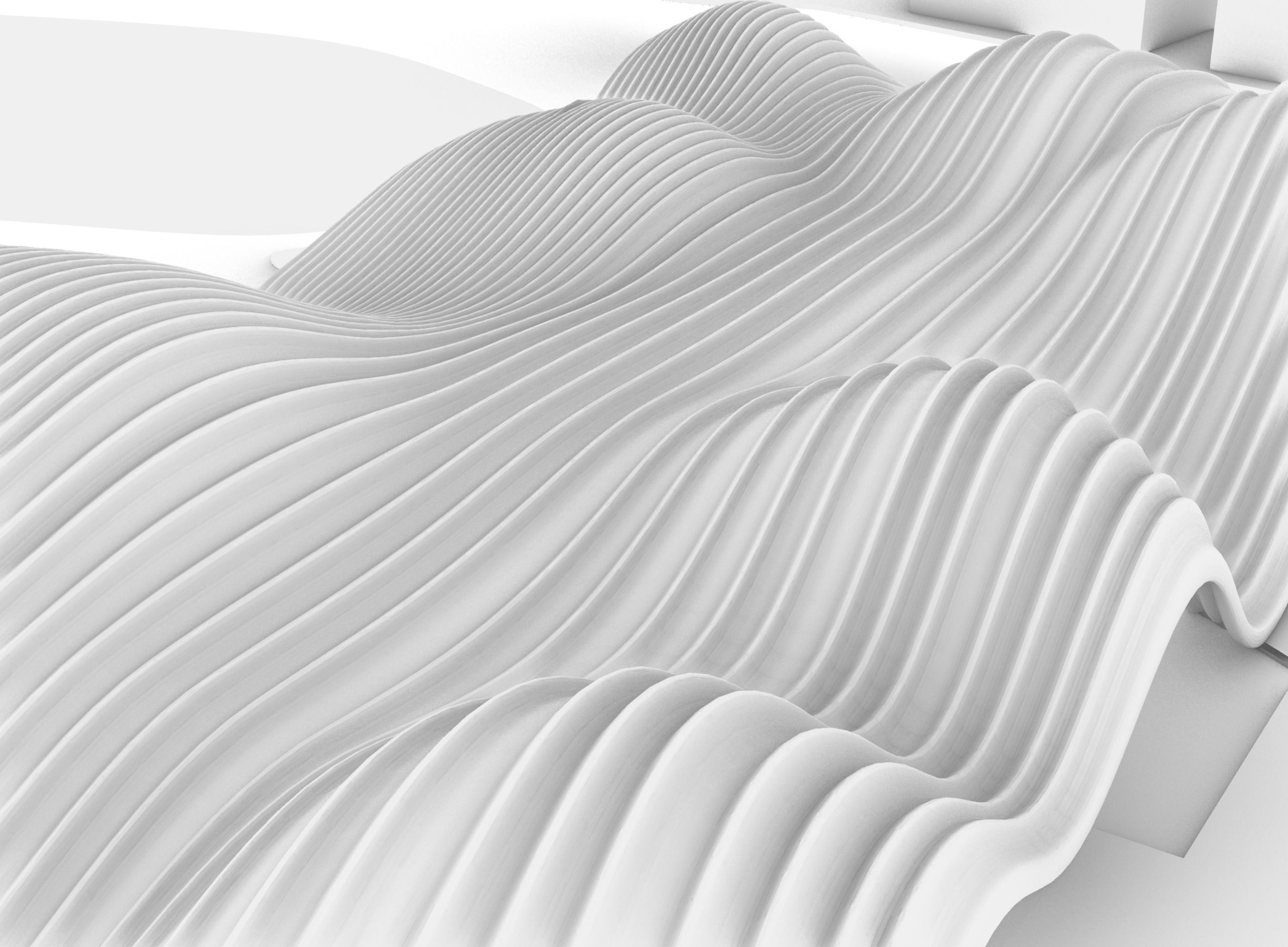 3D model Organic Shell Roof Modeling VR / AR / low-poly | CGTrader