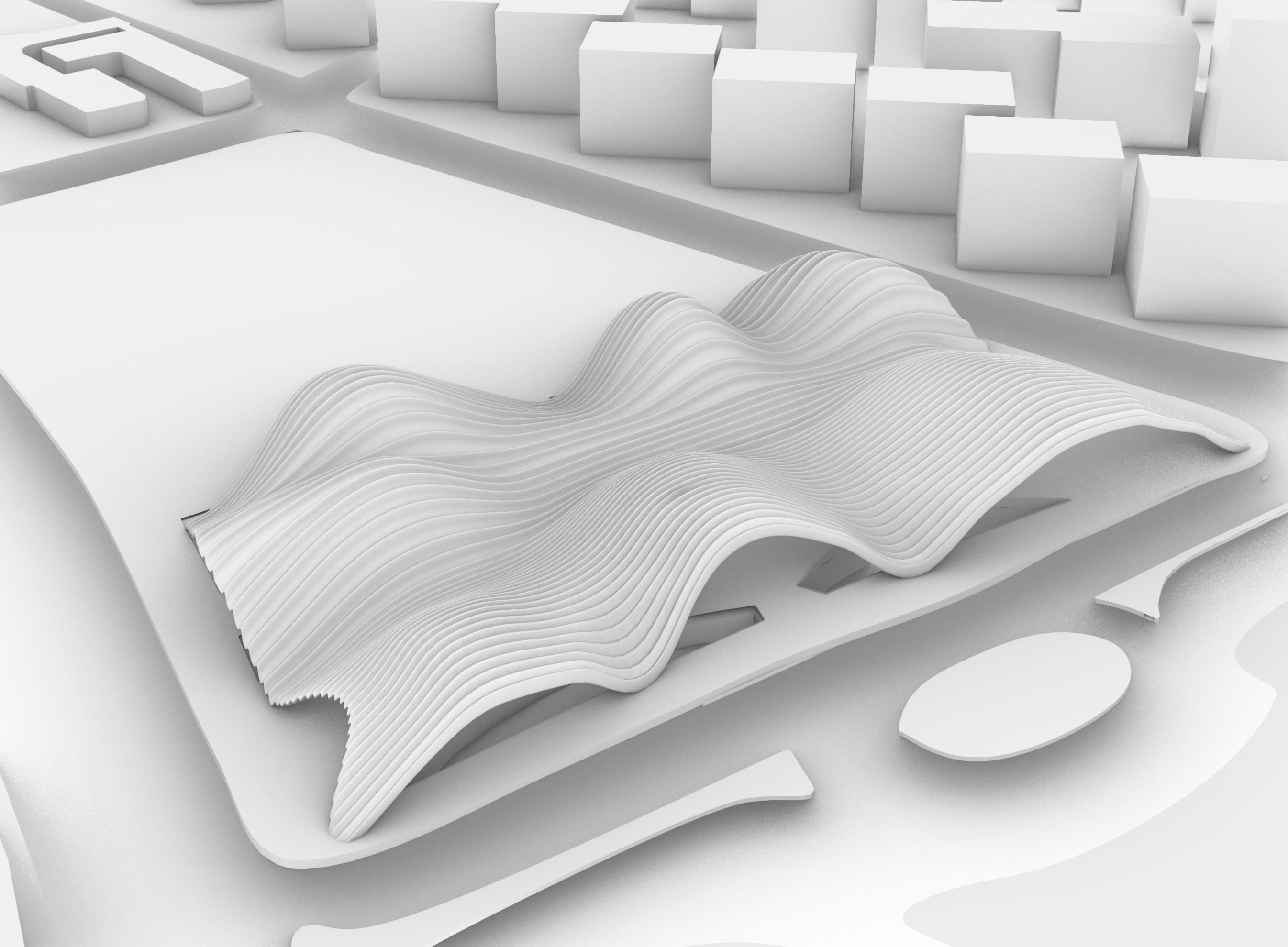 3D model Organic Shell Roof Modeling VR / AR / low-poly | CGTrader