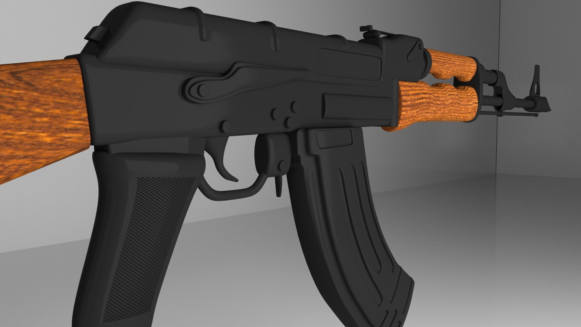 akm AK-47 rifle free VR / AR / low-poly 3D model | CGTrader