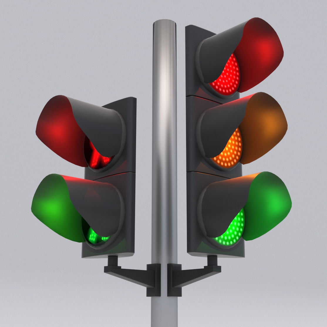 3D model Traffic Light LED 1 VR / AR / low-poly | CGTrader