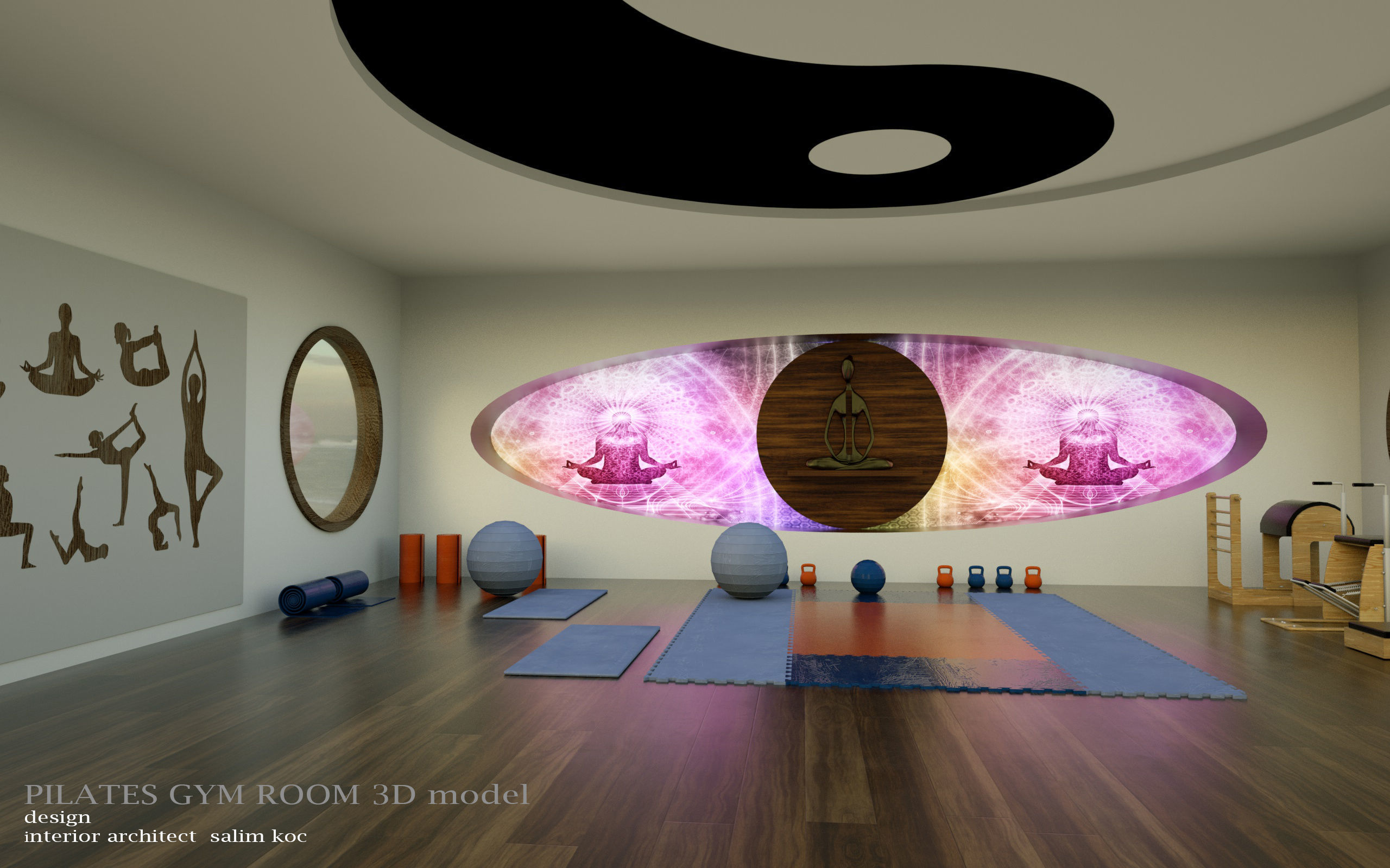 Pilates gym 3d model 3D model | CGTrader