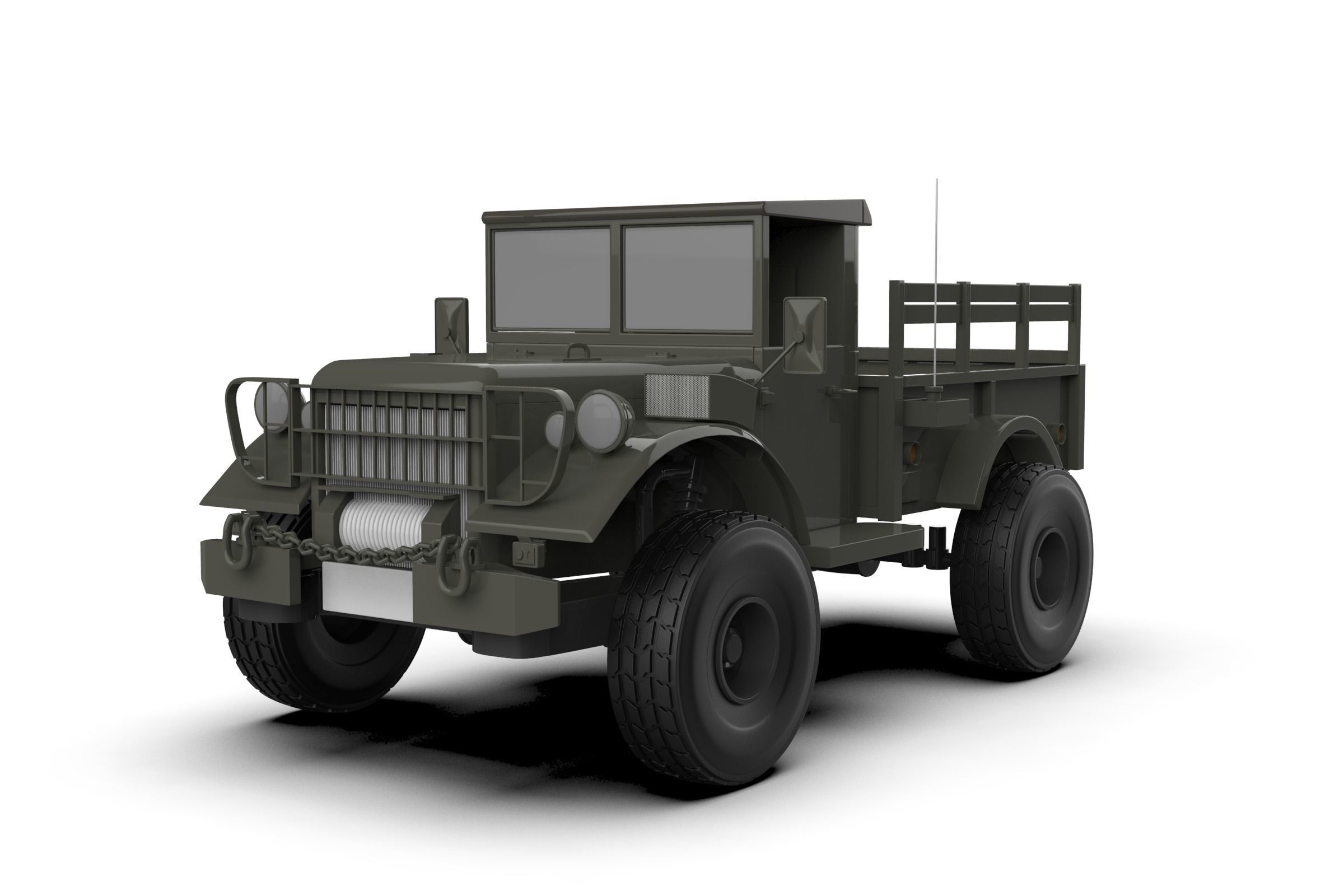 Dodge M37 Military Truck 3D model | CGTrader