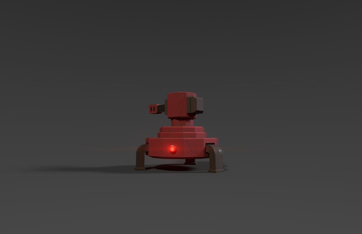 3D model Three Gun Turrets VR / AR / low-poly | CGTrader