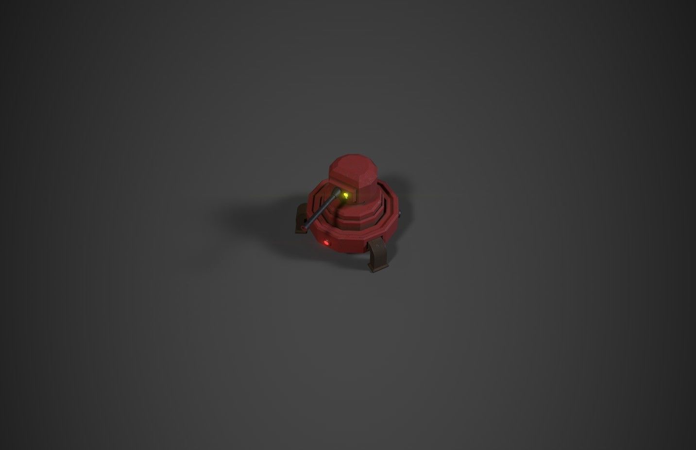 3D model Three Gun Turrets VR / AR / low-poly | CGTrader