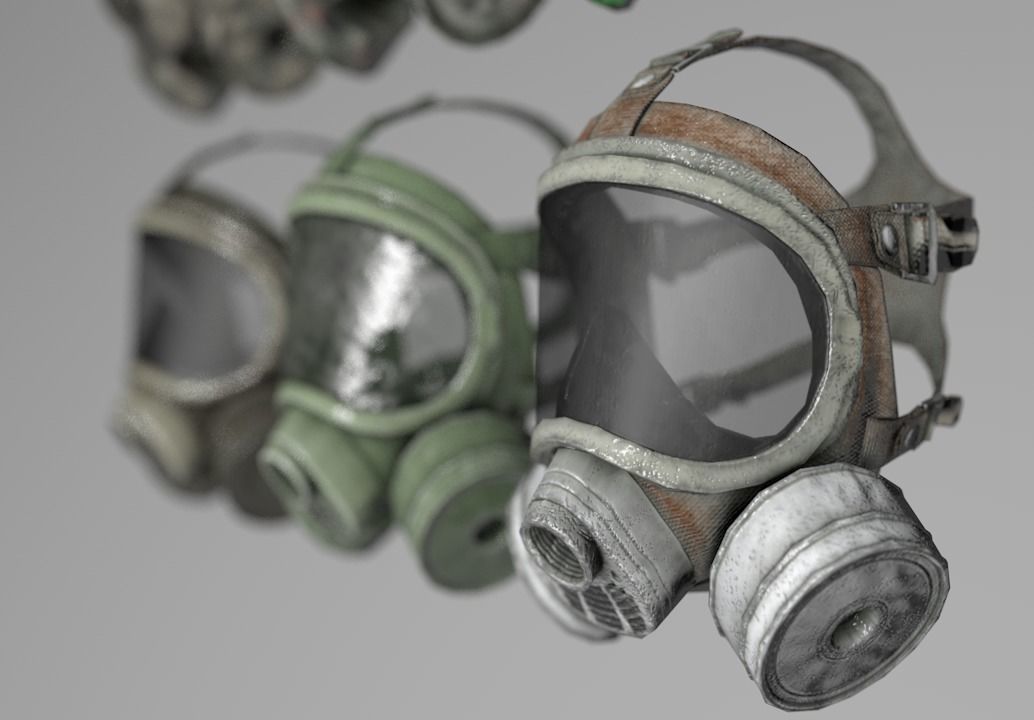 3D model chemical mask VR / AR / low-poly | CGTrader