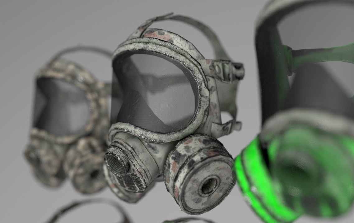 3D model chemical mask VR / AR / low-poly | CGTrader