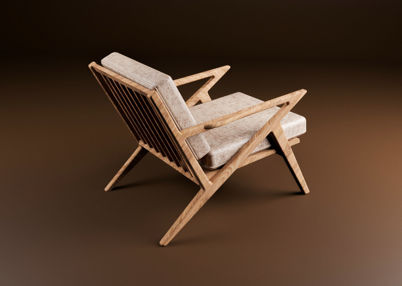 Skandinavian chair Z CHAIR free 3D model animated | CGTrader