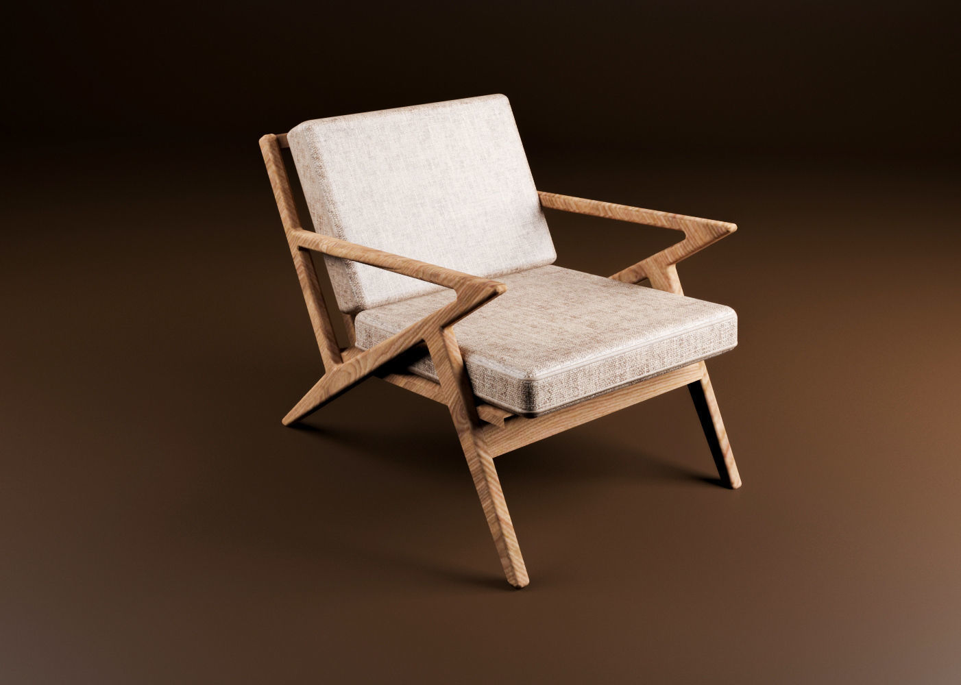 Skandinavian chair Z CHAIR free 3D model animated | CGTrader