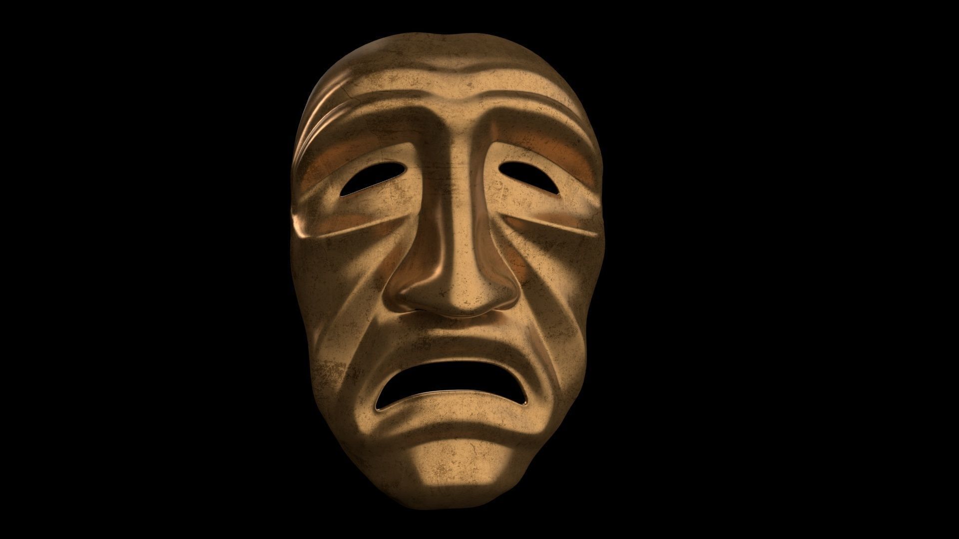 3D model Scare old man mask VR / AR / low-poly | CGTrader