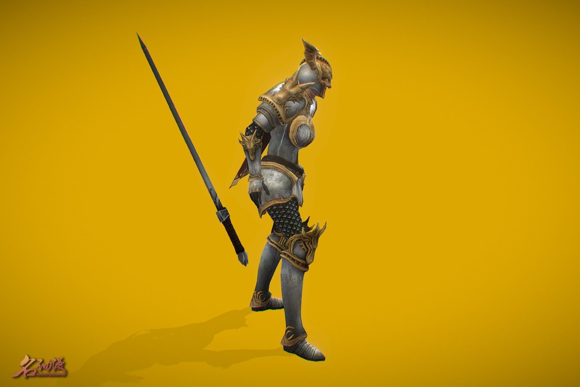 3D model RPG Female Knight VR / AR / low-poly | CGTrader