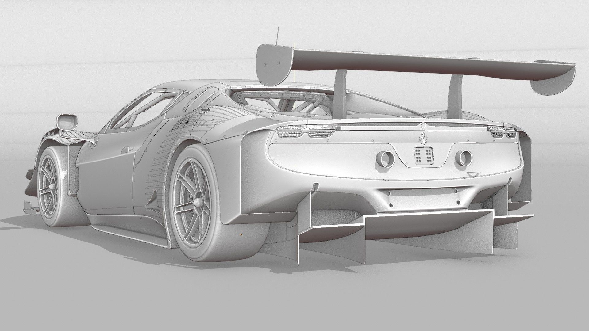 2023 Ferrari 296 GT3 Racecar High Quality 3D model | CGTrader