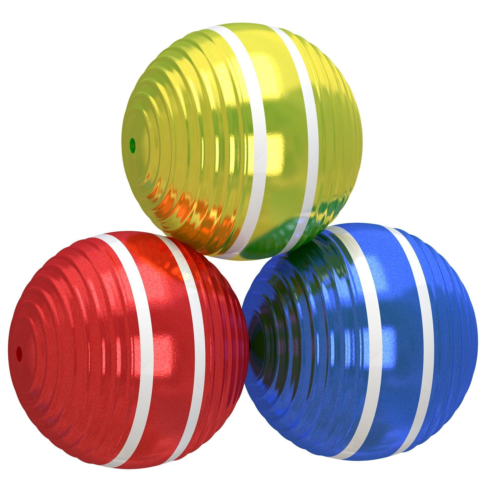 Croquet Ball All Colors 3D model | CGTrader
