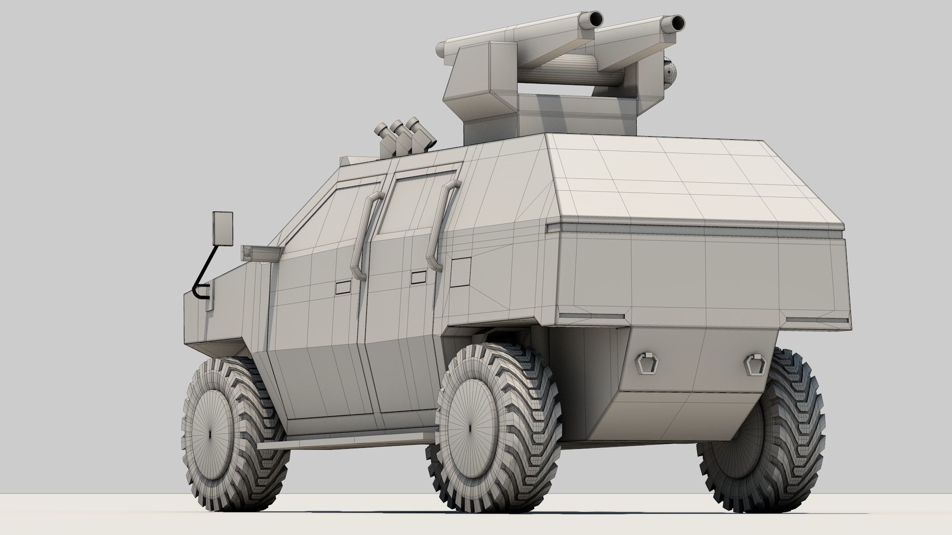 Lizard 4x4 Tactical Vehicle Concept All Version 3D model | CGTrader