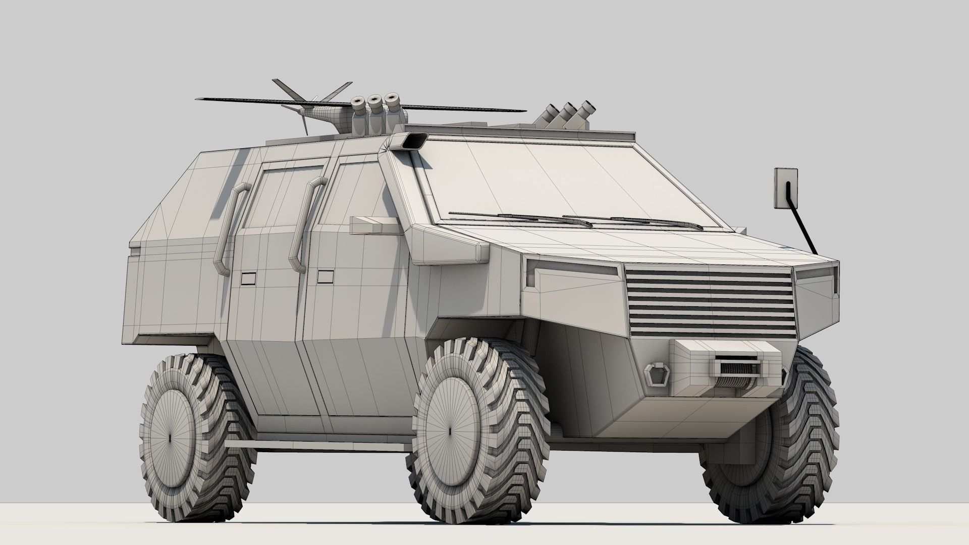 Lizard 4x4 Tactical Vehicle Concept All Version 3D model | CGTrader