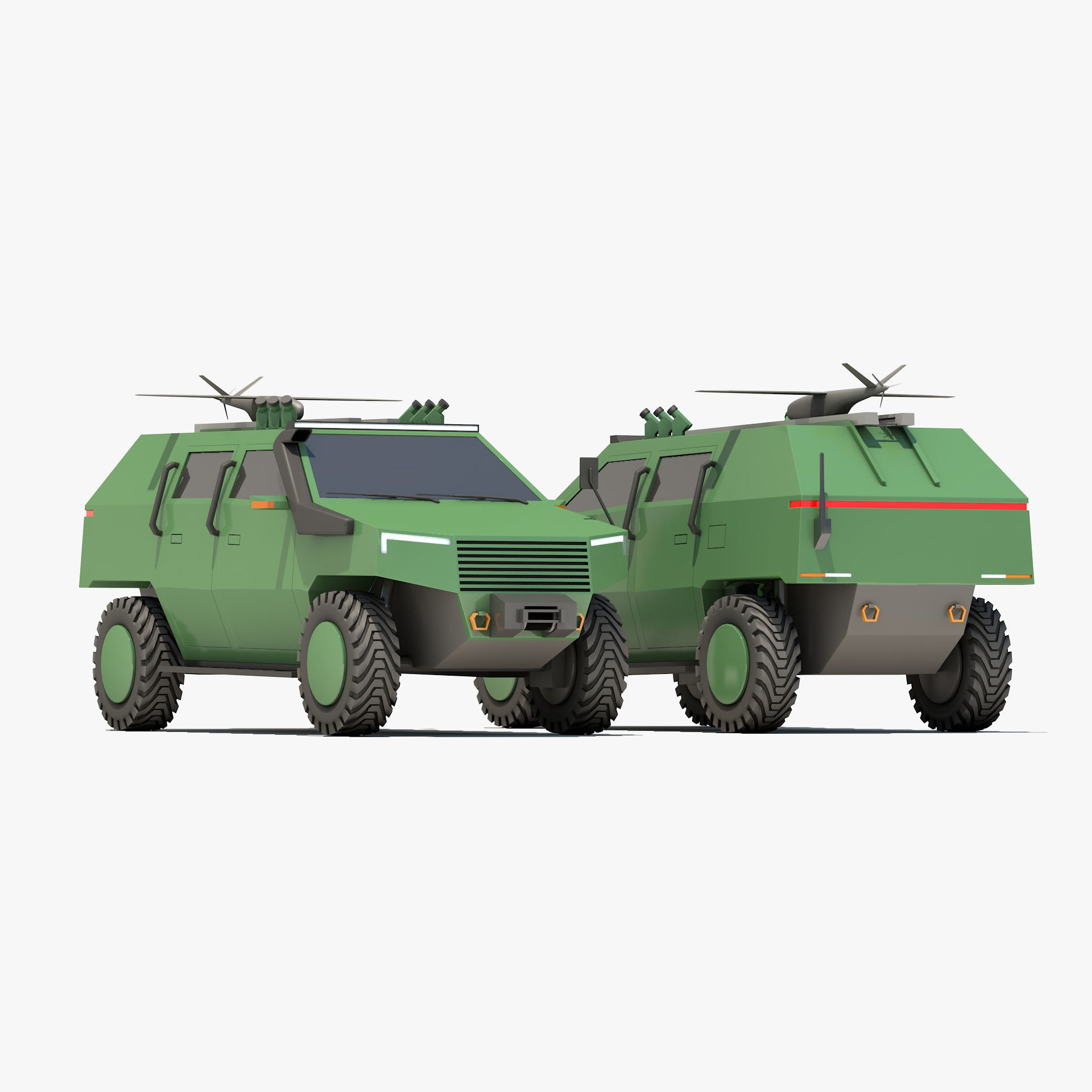 Lizard 4x4 Tactical Vehicle Concept All Version 3D model | CGTrader