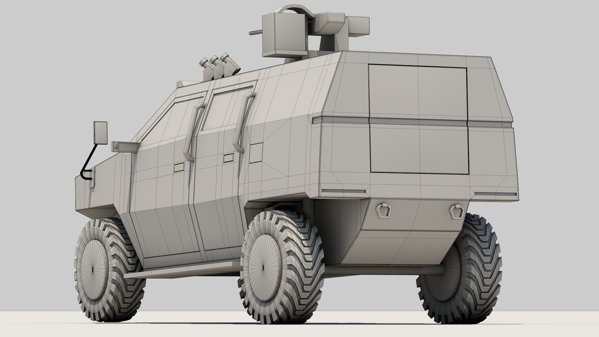 Lizard 4x4 Tactical Vehicle Concept All Version 3D model | CGTrader