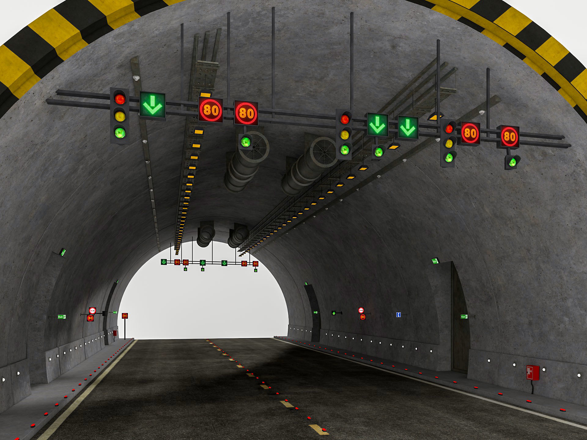 Road Tunnel 3D model | CGTrader