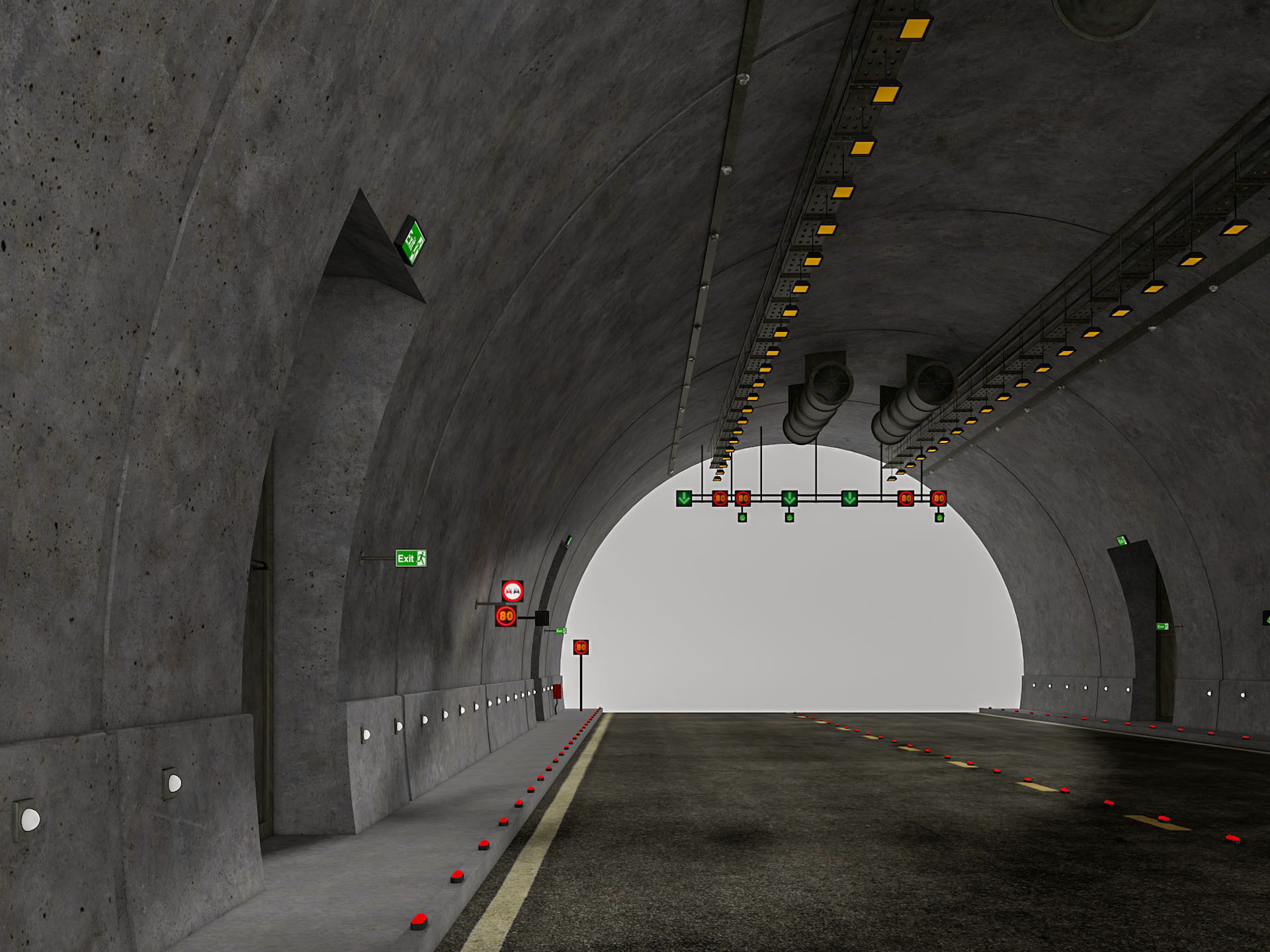 Road Tunnel 3D model | CGTrader