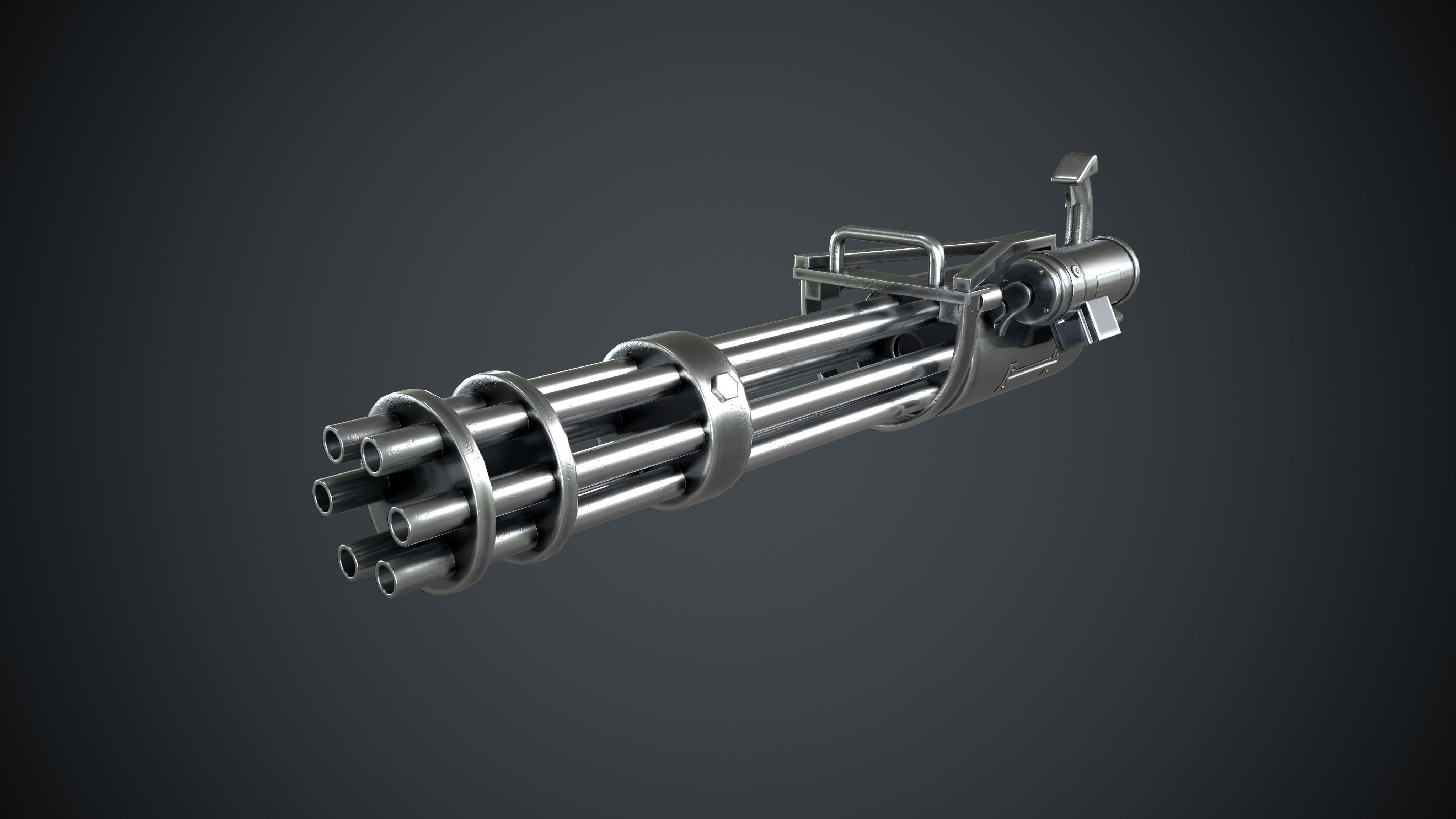 3D model M134 Minigun VR / AR / low-poly | CGTrader