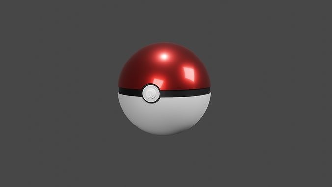 Pokeball 3d free 3D model | CGTrader