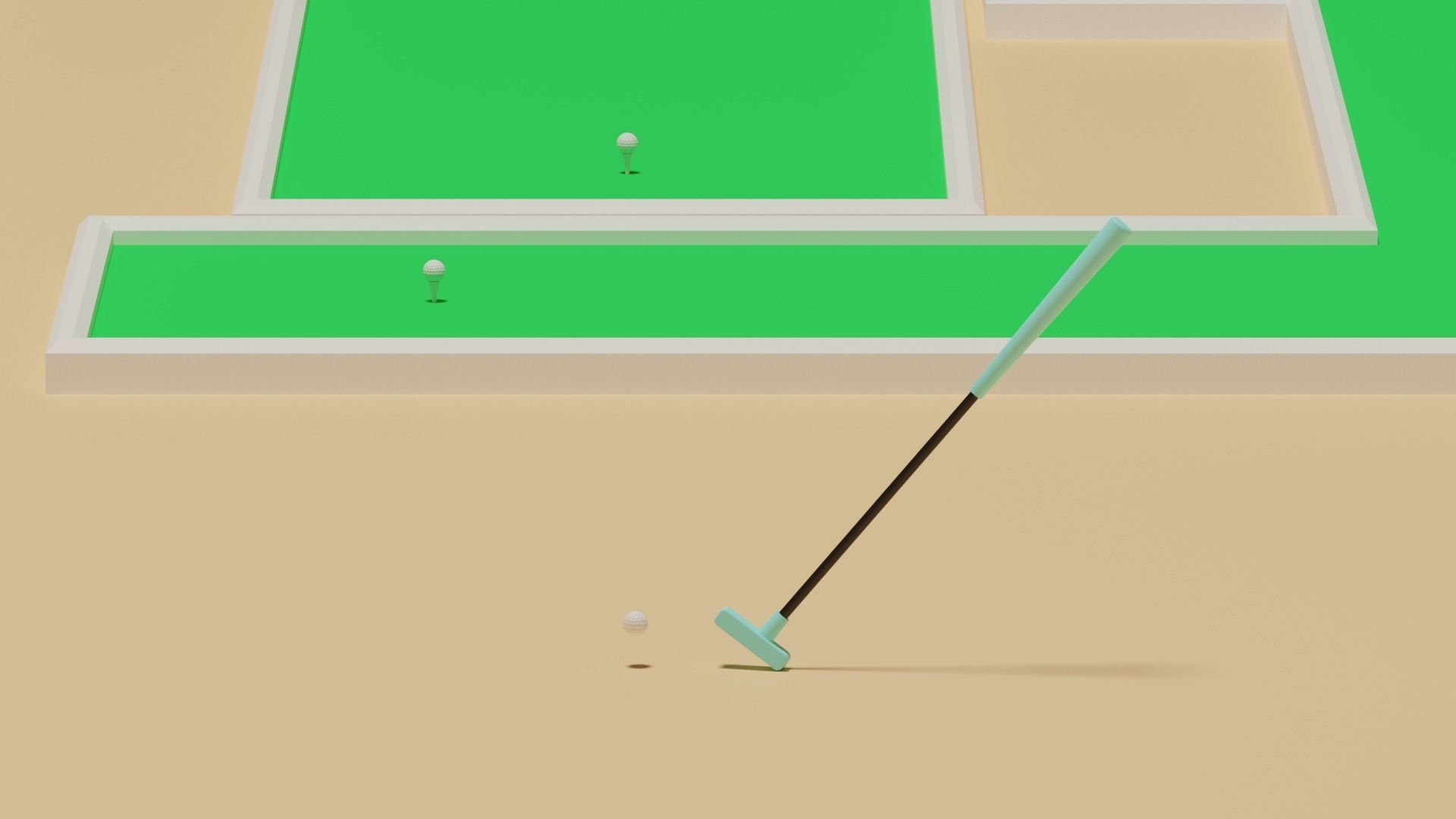 3D model Mini Golf Course Collection VR / AR / low-poly | CGTrader