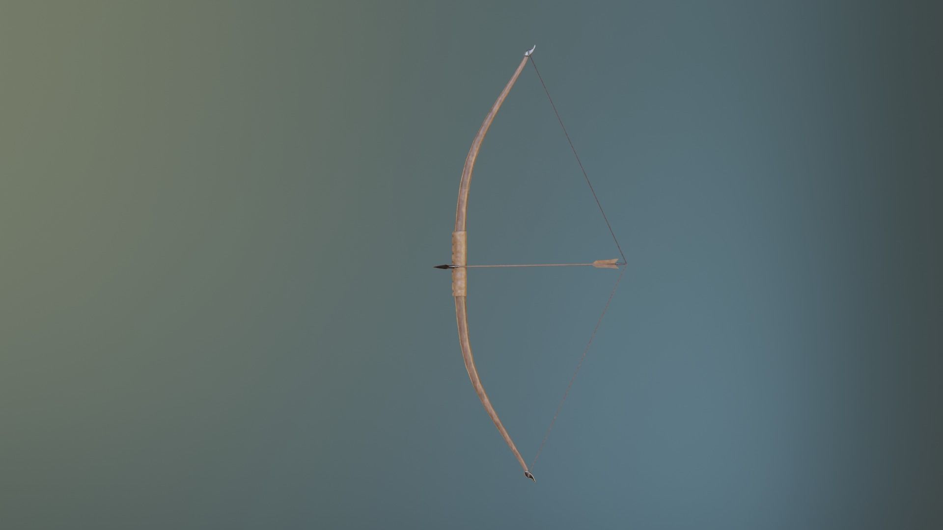 3D model Low-poly Long Bow VR / AR / low-poly rigged animated | CGTrader