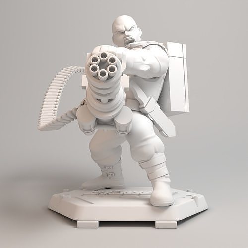 GI JOE characters Roadblock Full figure 3D model 3D printable | CGTrader