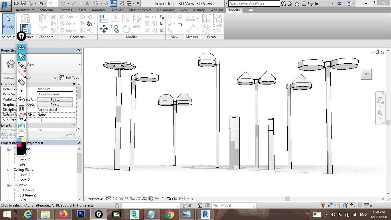 revit urban furniture families pack 3D model | CGTrader