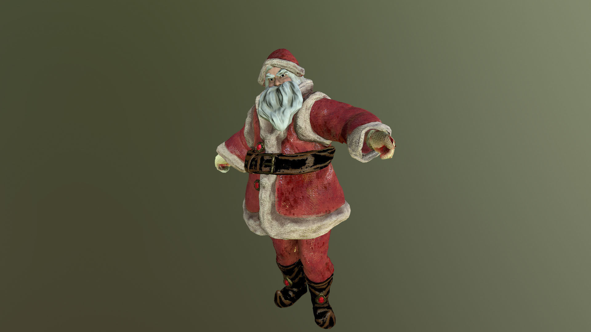 3D model Santa Claus Happy VR / AR / low-poly rigged animated | CGTrader