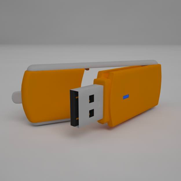 USB Flash Drive free 3D model | CGTrader