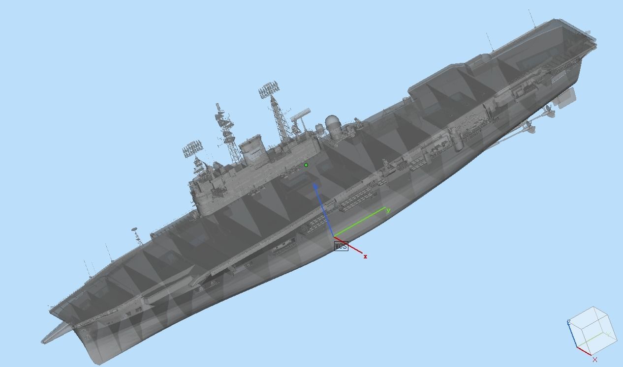HMS Ark Royal R09 3D model rigged | CGTrader