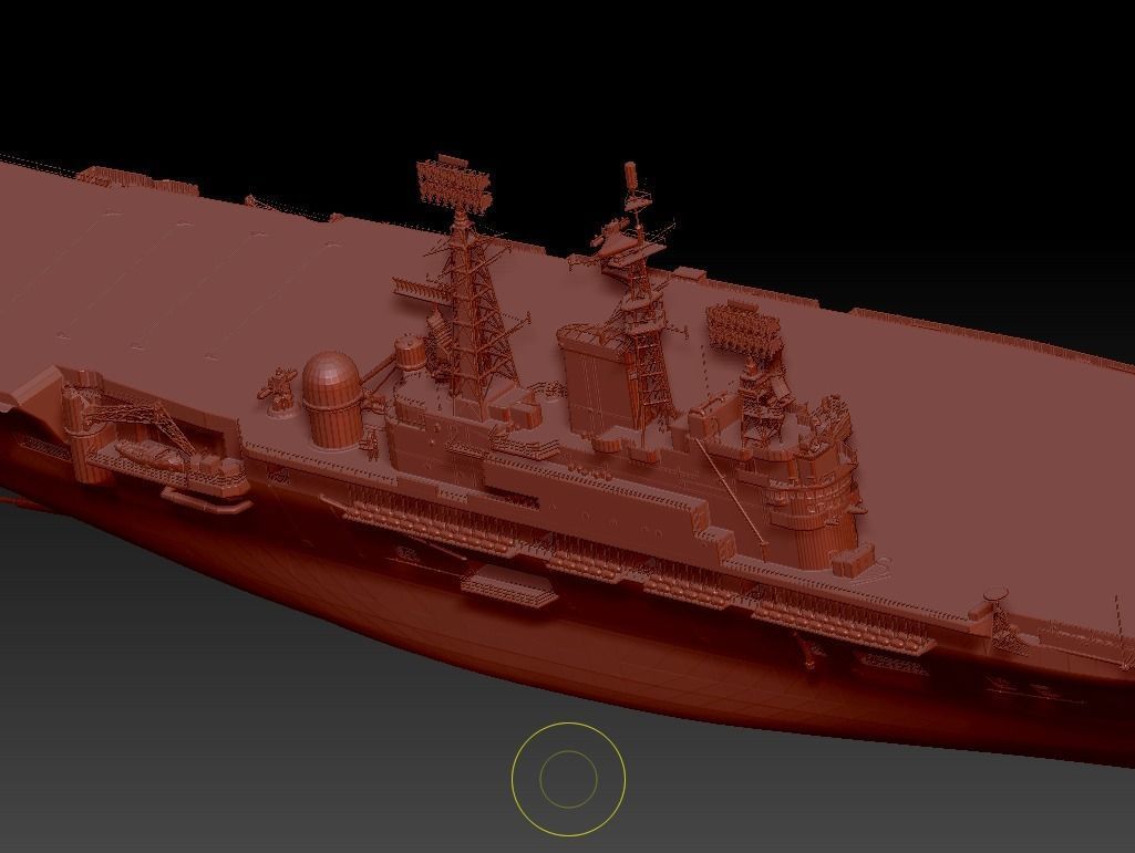 HMS Ark Royal R09 3D model rigged | CGTrader