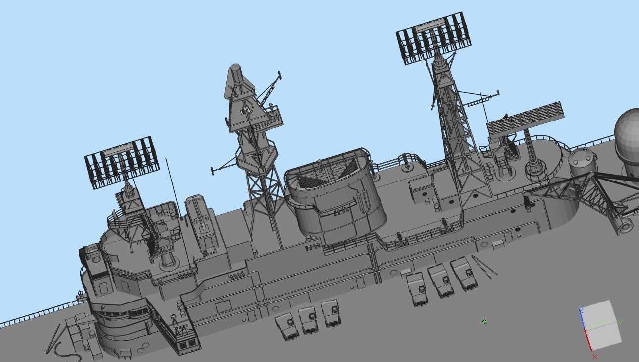 HMS Ark Royal R09 3D model rigged | CGTrader