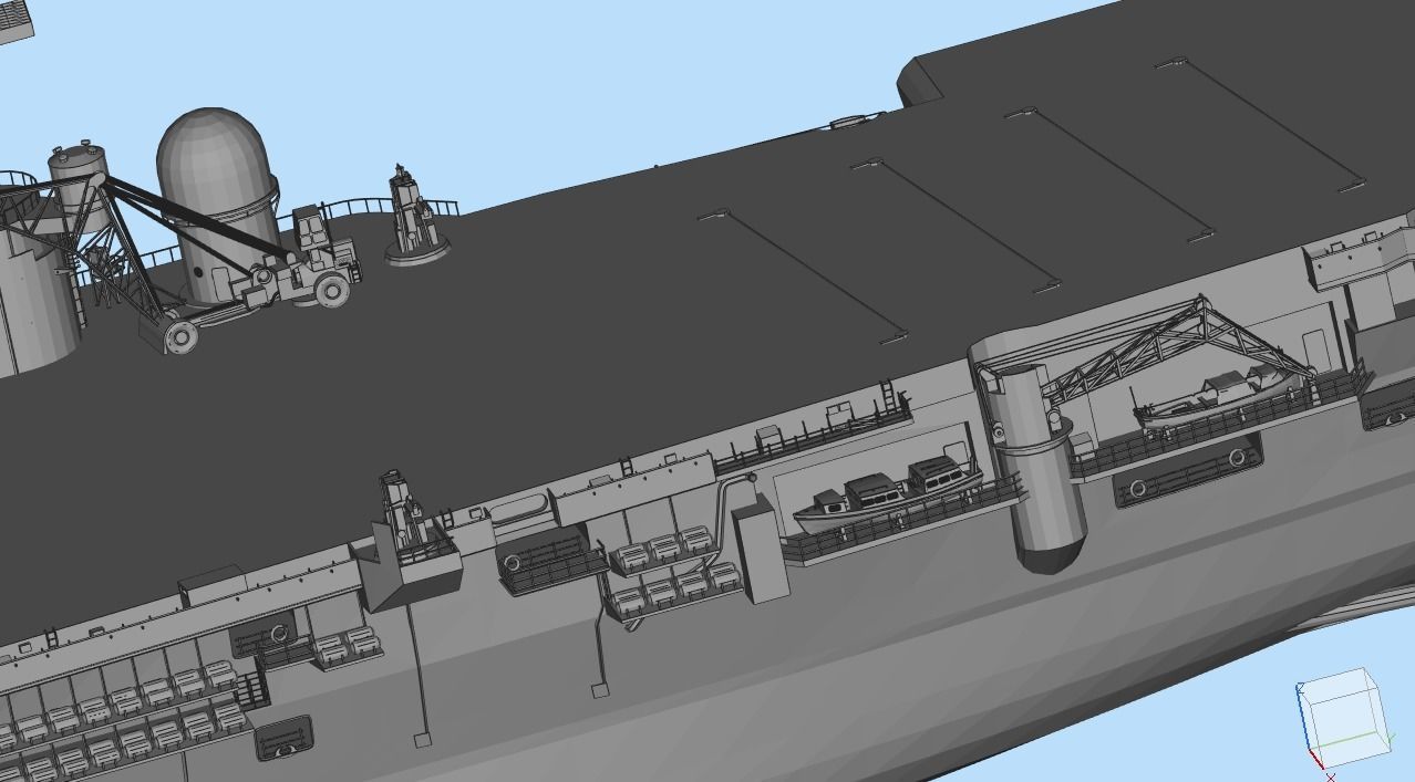 HMS Ark Royal R09 3D model rigged | CGTrader