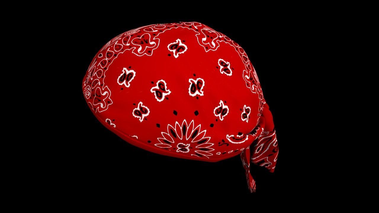 Biker Bandana Head Wrap Package 3D model | CGTrader