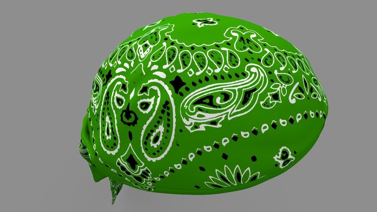 Biker Bandana Head Wrap Package 3D model | CGTrader