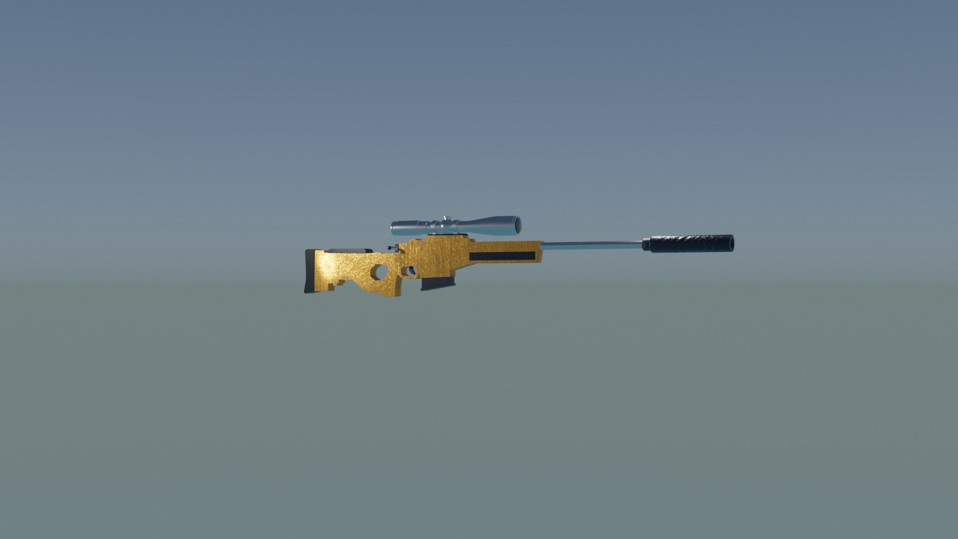 3D model sniper rifle VR / AR / low-poly | CGTrader