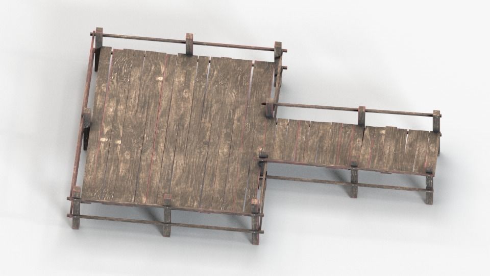 wood port free VR / AR / low-poly 3D model | CGTrader