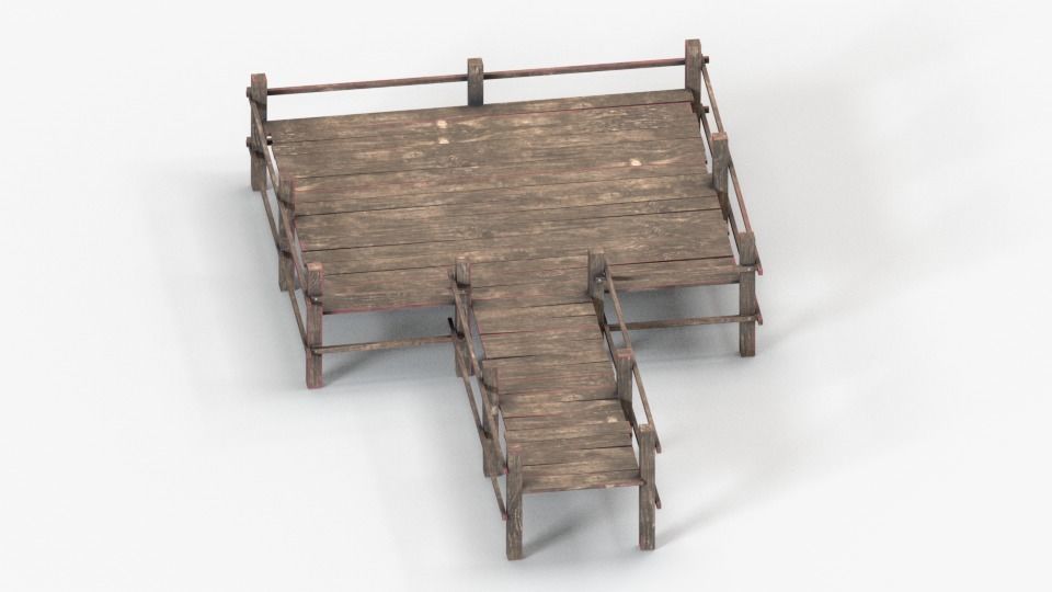 wood port free VR / AR / low-poly 3D model | CGTrader