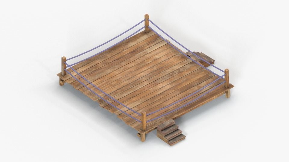 wood boxing ring free VR / AR / low-poly 3D model | CGTrader