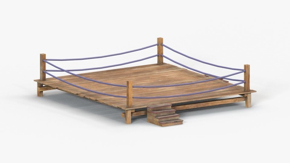 wood boxing ring free VR / AR / low-poly 3D model | CGTrader